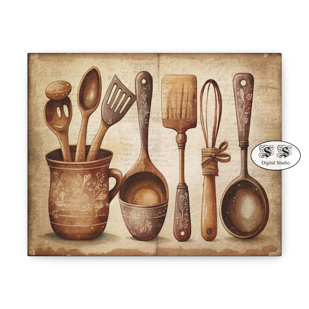 Vintage Country Kitchen Wall Art - Rustic Farmhouse Decor Sign - Etsy