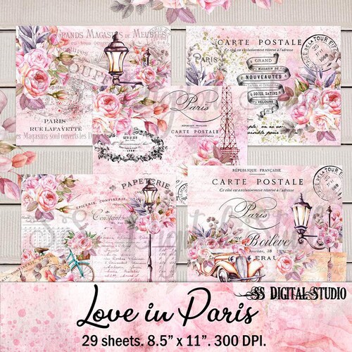 Printable Digital Paper Pack Instant Download 8.5 X 11 | Etsy