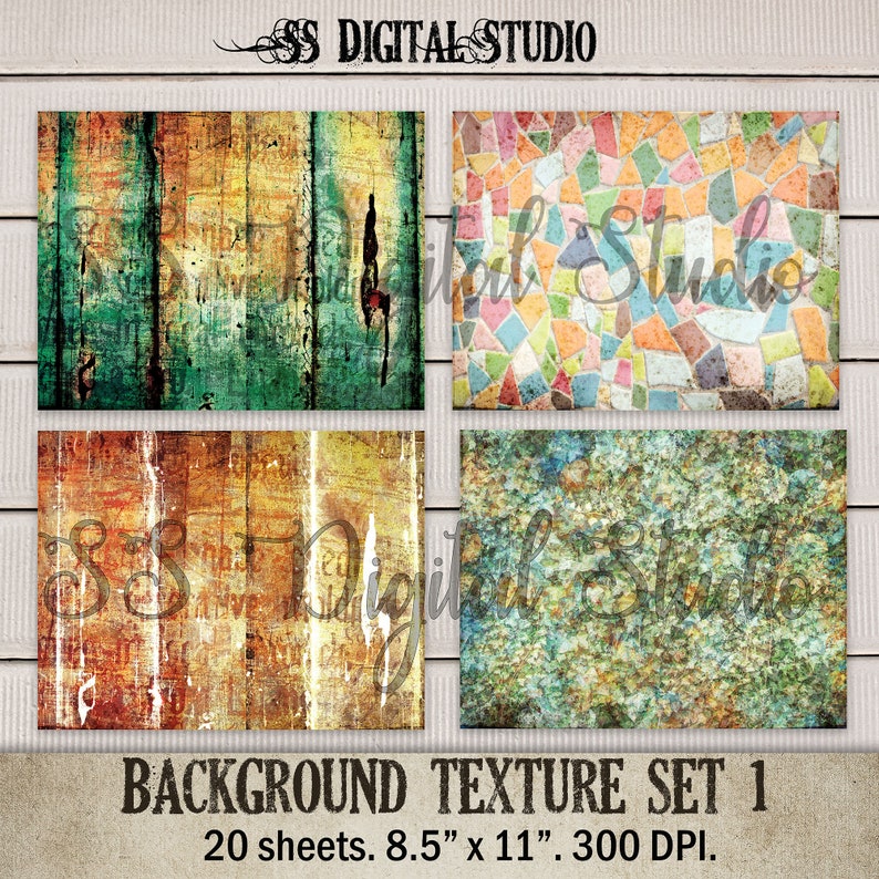 20 Sheets Rusty Journal Cover Grunge Paper Vintage | Etsy
