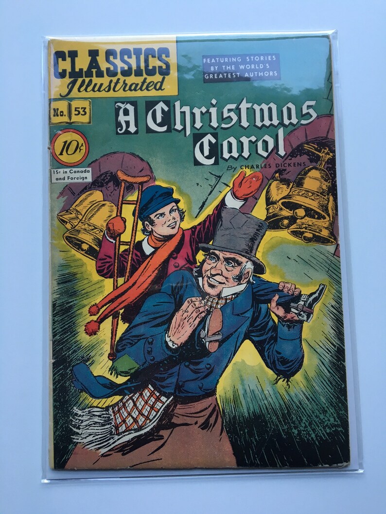 A Christmas Carol, Classics Illustrated, 1948 - Etsy UK