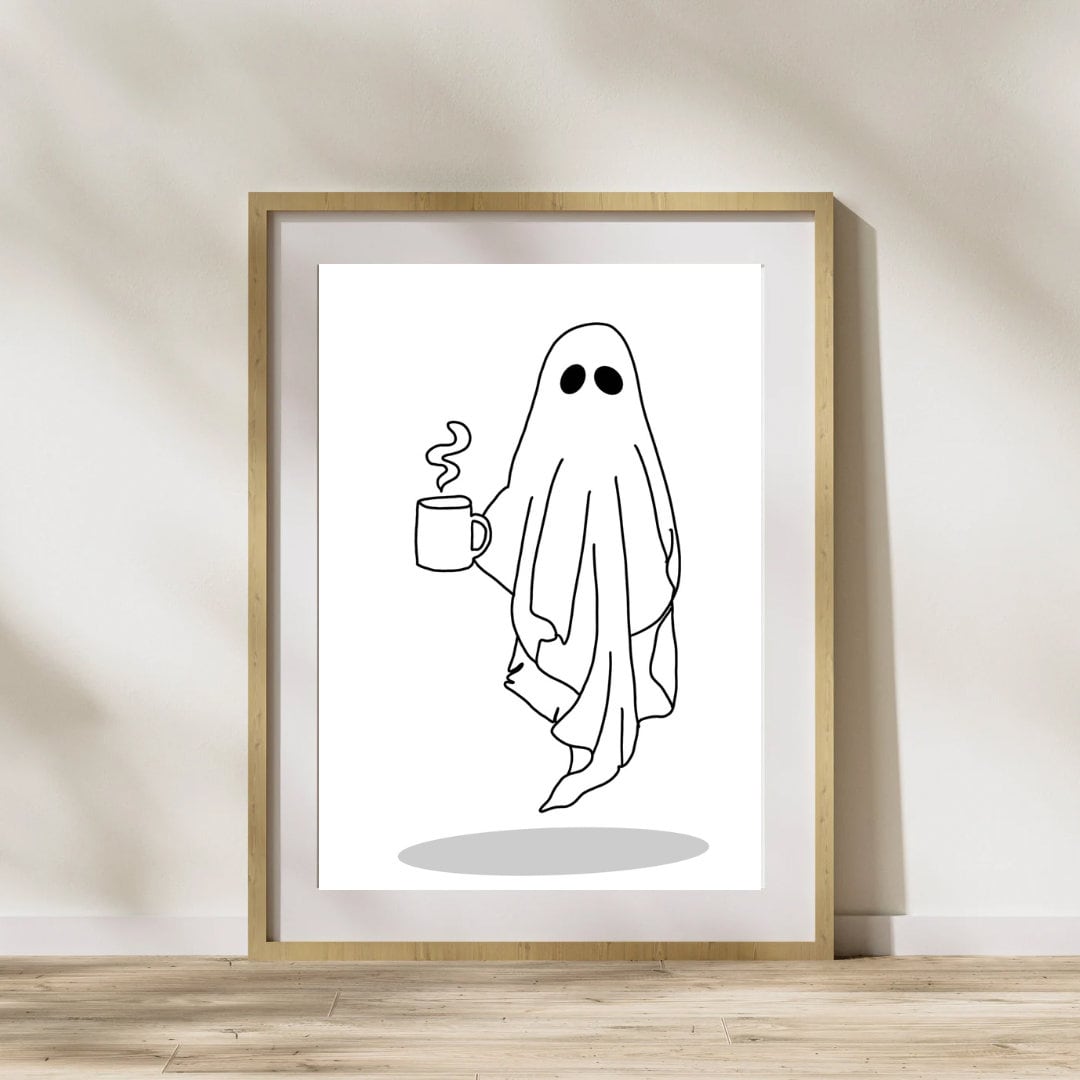 Coffee Ghost - INSTANT DOWNLOAD - Etsy