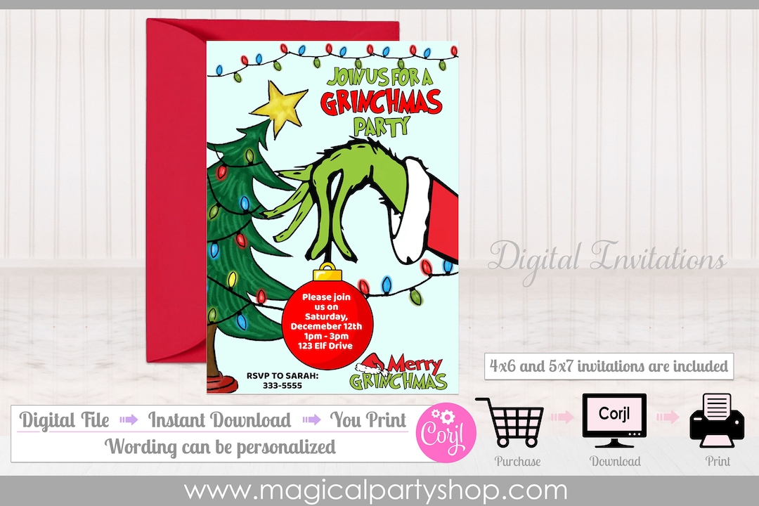 Christmas Invitation | Wacky Ugly Sweater Christmas Party | Wacky Tacky ...