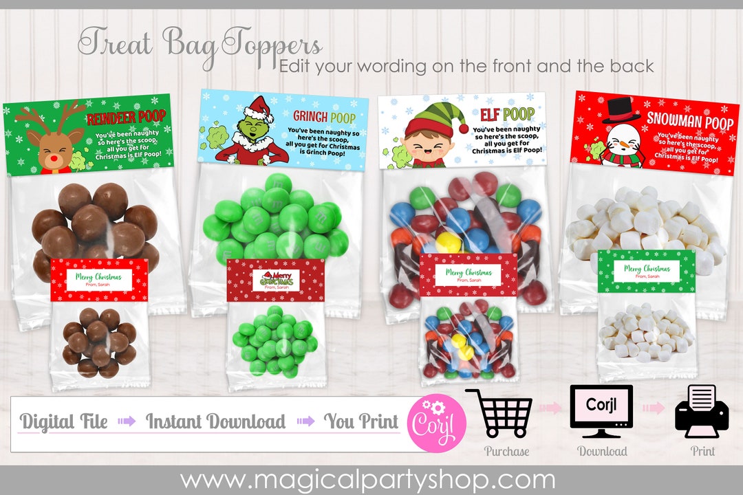 Reindeer Poop | Elf Poop | Snowman Poop | Class Christmas Party | Class ...