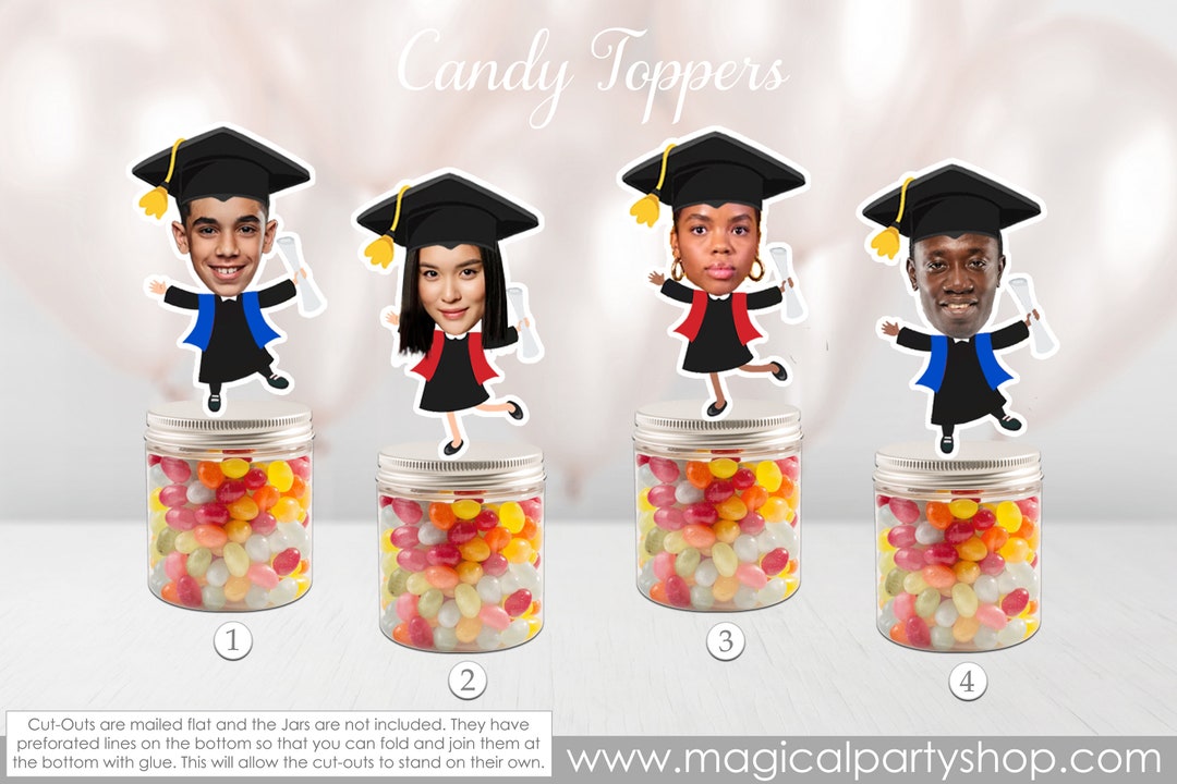 Graduation Photo Candy Toppers | Class of 2023 | Graduation Party ...