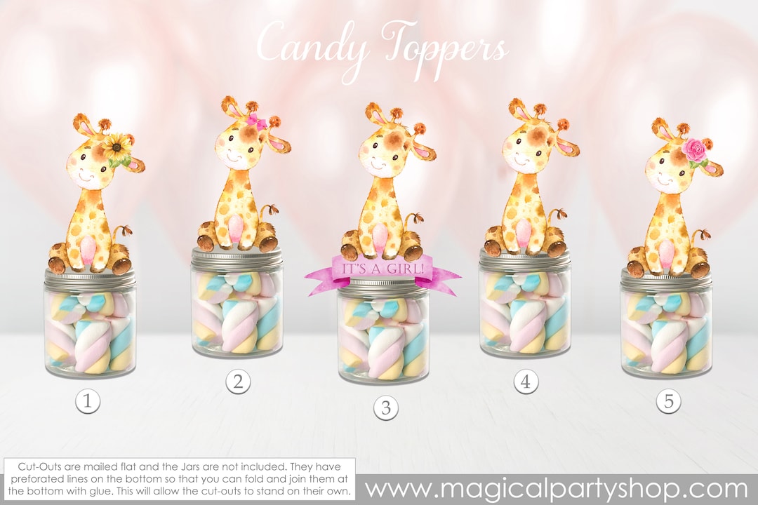 Giraffe Baby Girl Shower Party Favors | Baby Giraffes | Baby Shower ...