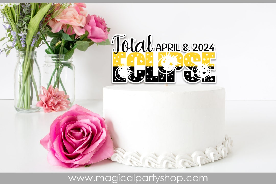 Solar Eclipse Cake Topper Decoration for Eclipse Watching Solar Eclipse ...