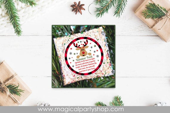 Etiquetas De Comida Para Renos