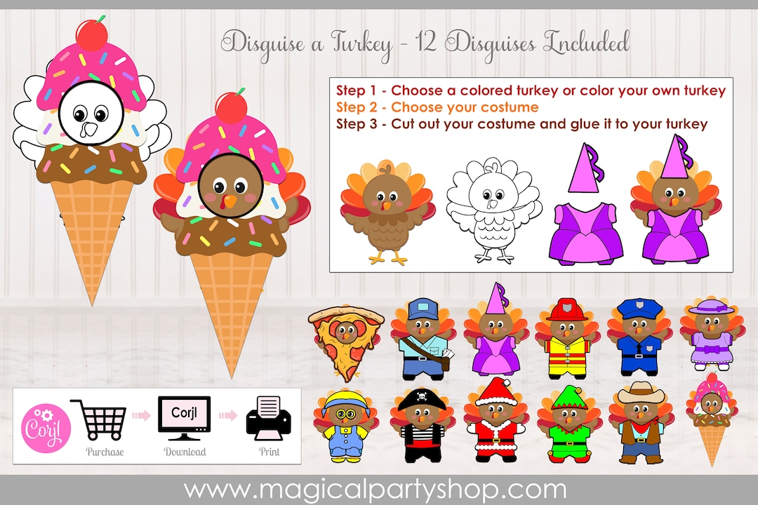 Disguise a Turkey | Printable Disguise a Turkey | Thanksgiving Crafts ...