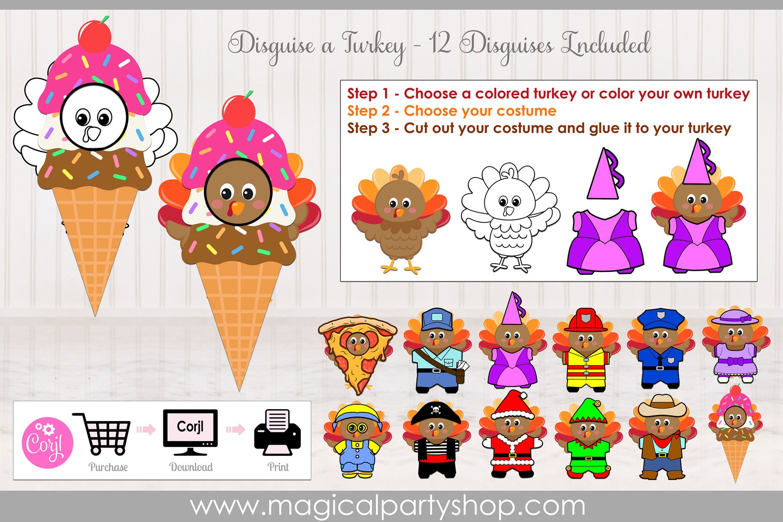 Disguise a Turkey | Printable Disguise a Turkey | Thanksgiving Crafts ...