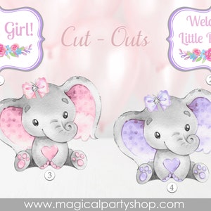 Elephant Baby Shower Centerpiece | Elephant Party Decor | Elephant ...