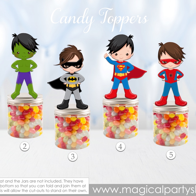 Super Hero Candy Box - Etsy