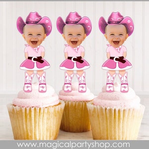 Rodeo Cupcake Birthday Cupcake Toppers | Photo Cupcake Toppers ...