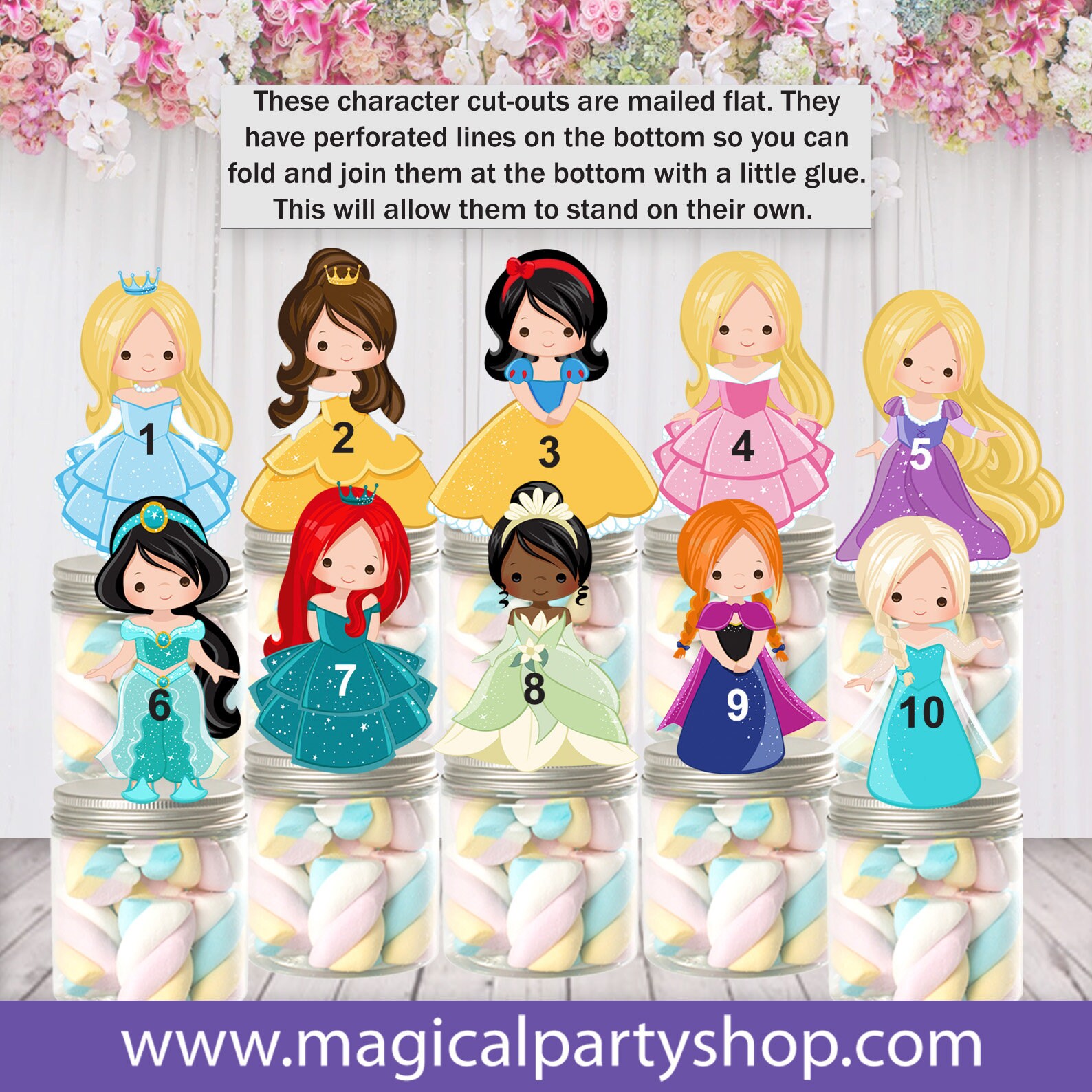 Princess Party Favors Princess Birthday Party Favors | Etsy