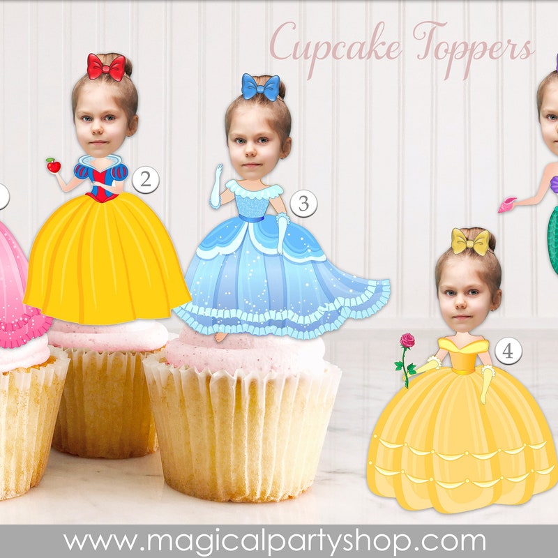 Princess Cupcake Topper - Etsy