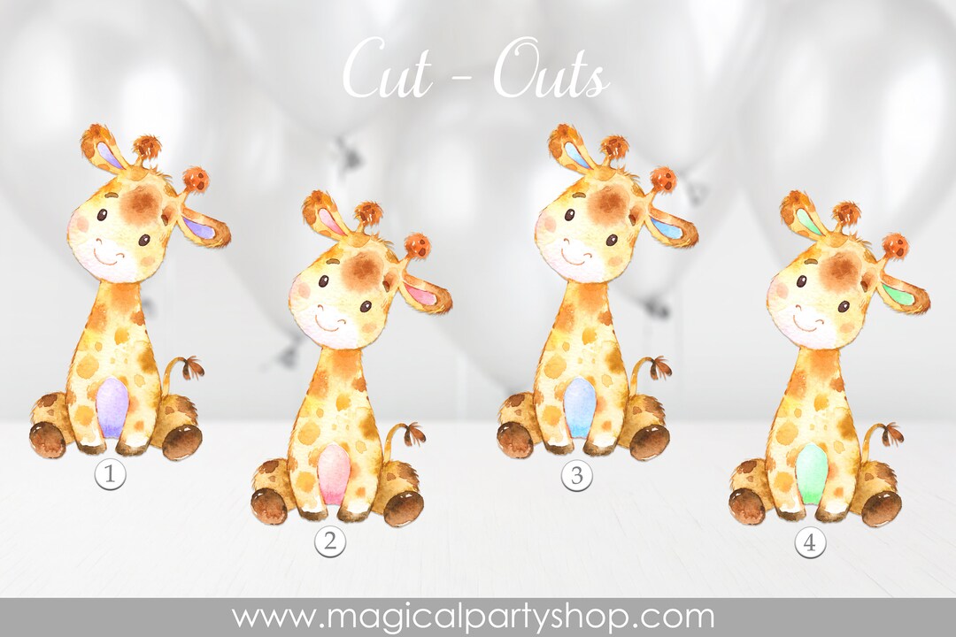 Giraffe Baby Shower Party Favors | Giraffe Centerpieces | Baby Giraffes ...