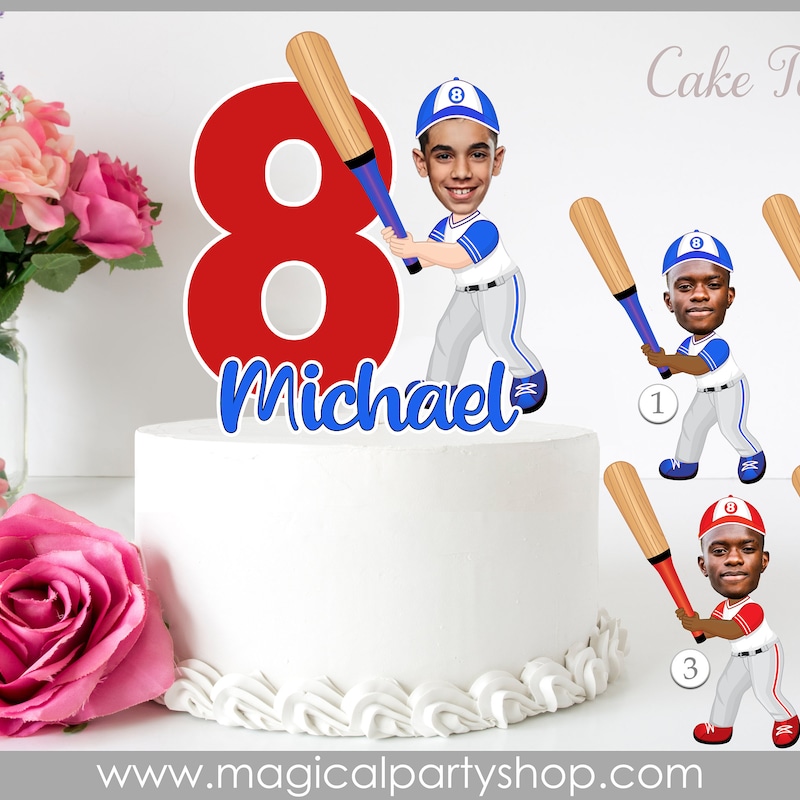 Baseball Cake Topper - Etsy
