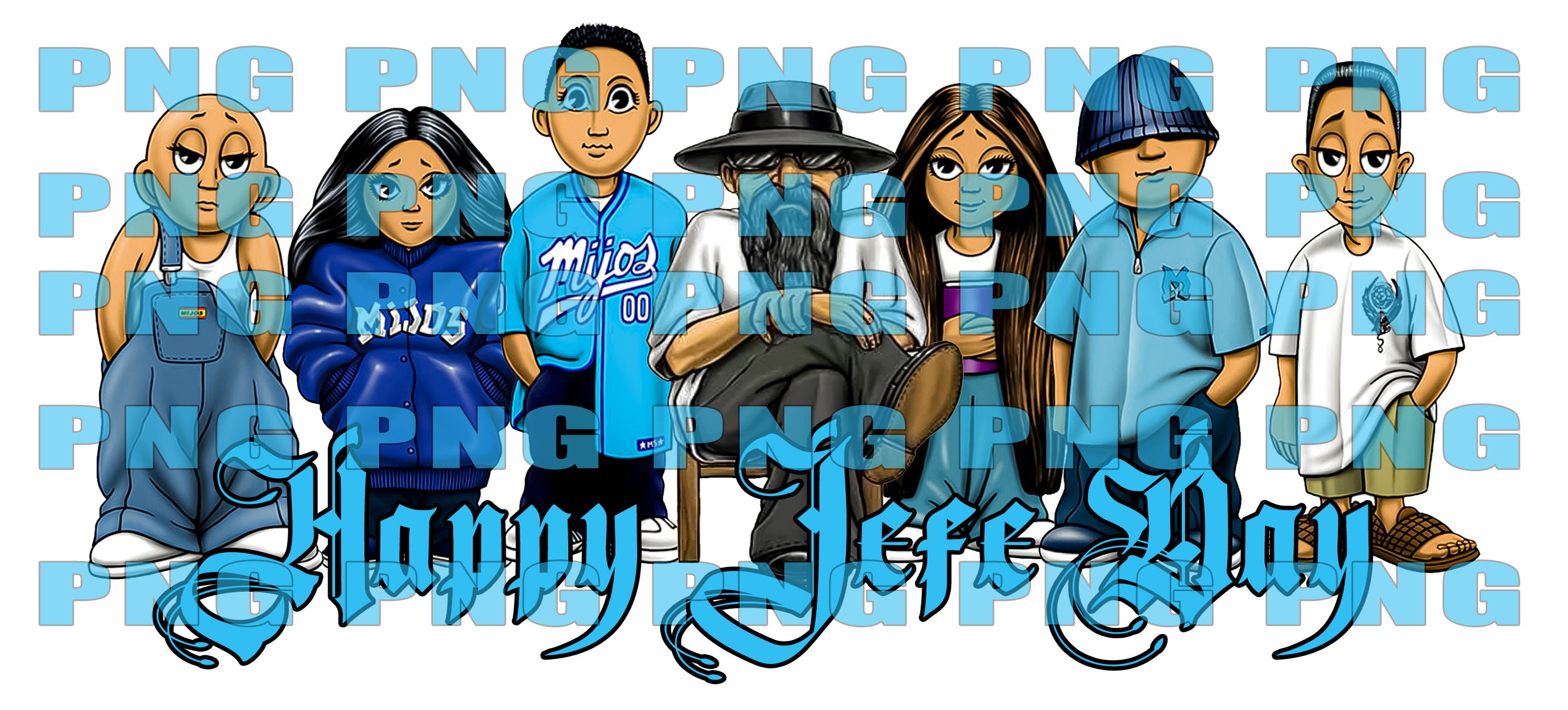 Happy Jefe Day Homies and Mijos PNG - Etsy