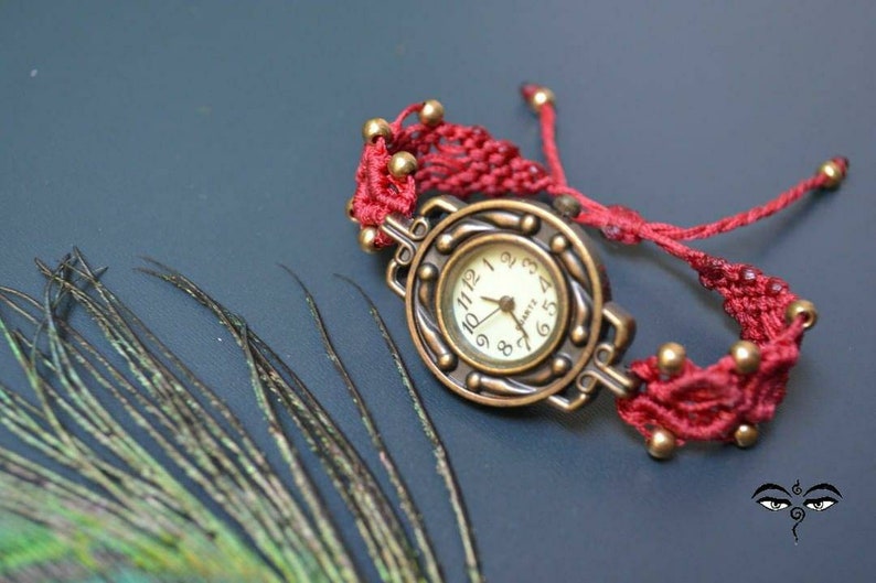 Macrame watches macrame bracelet women's wrist watches | Etsy
