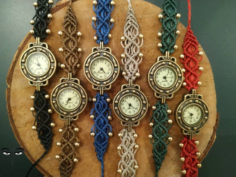 Macrame watches macrame bracelet women's wrist watches | Etsy