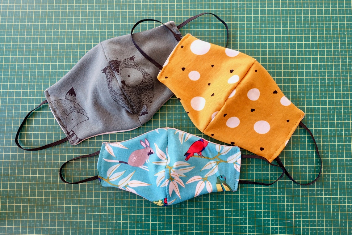 Double Sided Face Mask PDF Pattern, Three Different Sizes, Instant ...