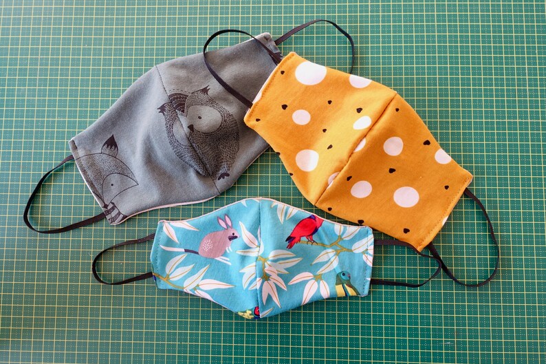 Double Sided Face Mask PDF Pattern, Three Different Sizes, Instant ...