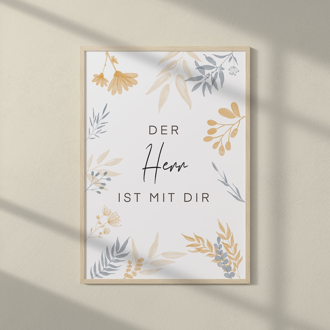 Christian Poster the Lord is With You - Etsy