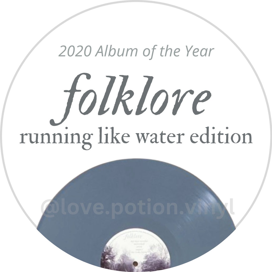 Folklore running Like Water Vinyl Hype Sticker, Replacement Hype ...