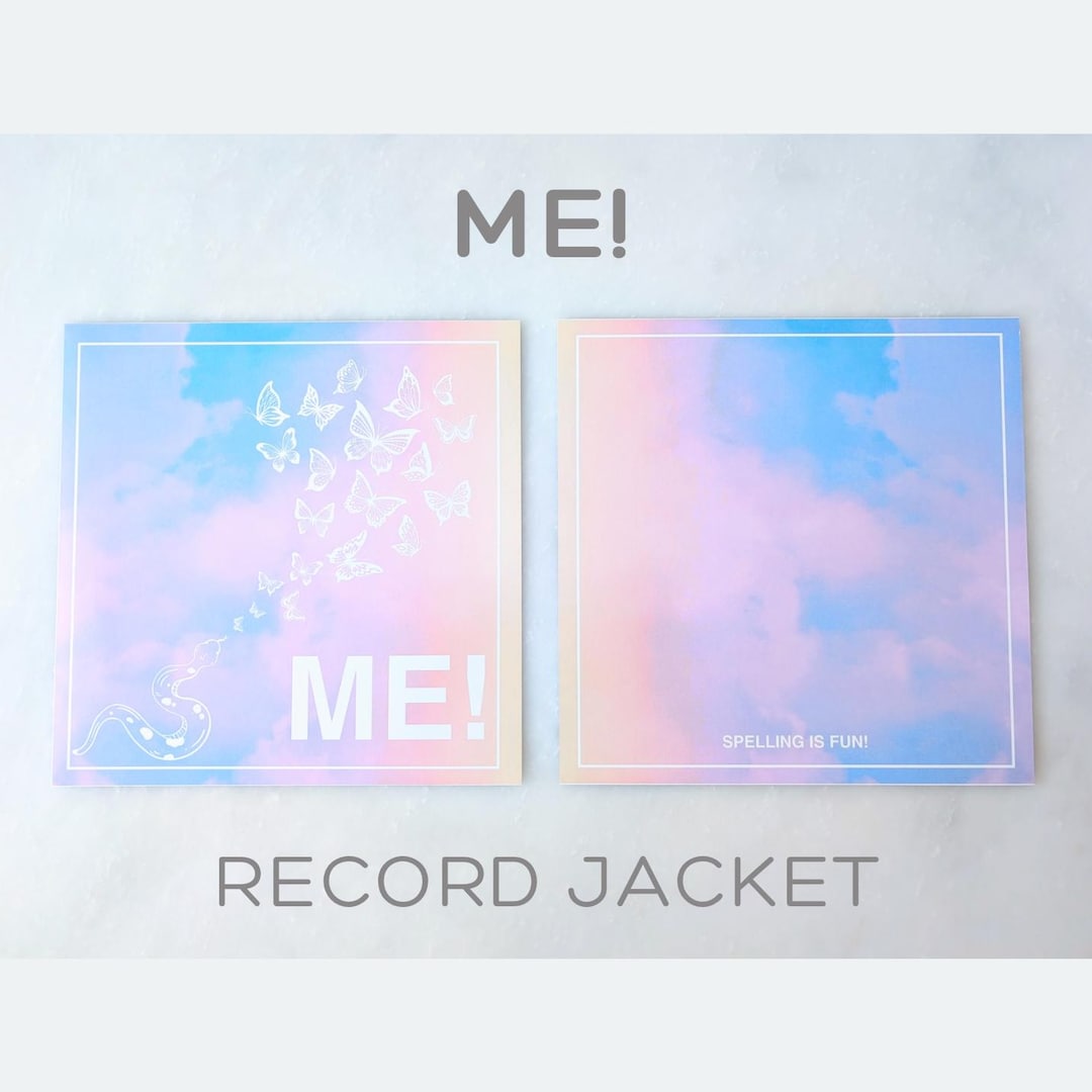 Me! Picture Disc Vinyl Record Jacket - Pink & Blue With Snakes and ...