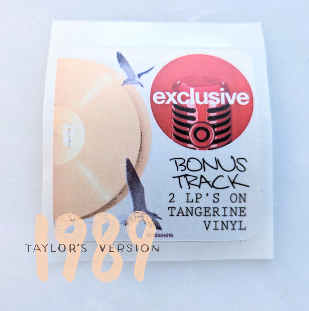1989 TV Album Hype Sticker Tangerine Orange Vinyl Edition, Dupe Hype ...