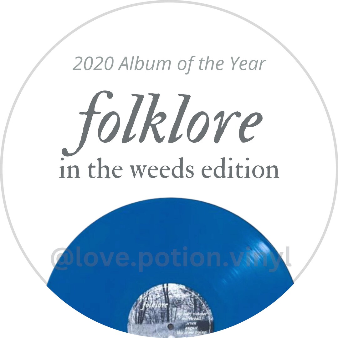 Folklore in the Weeds Vinyl Hype Sticker, Replacement Hype Sticker ...