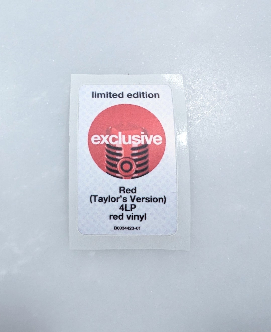 Red TV Hype Sticker Target 4LP Red Vinyl Edition, Dupe Hype Sticker ...