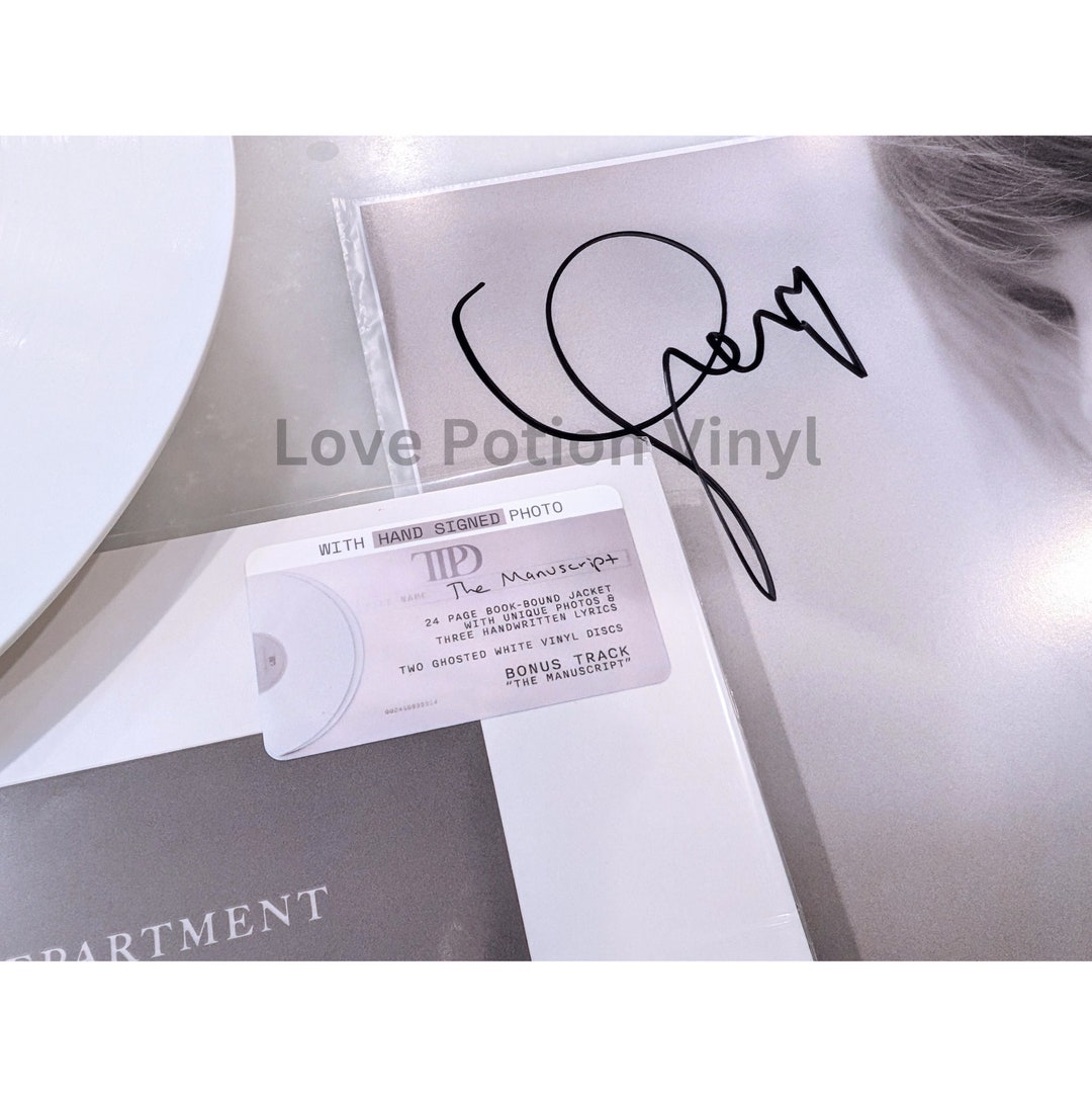 Signed TTPD Vinyl Hype Sticker Swift Tortured Poets Replacement Vinyl ...