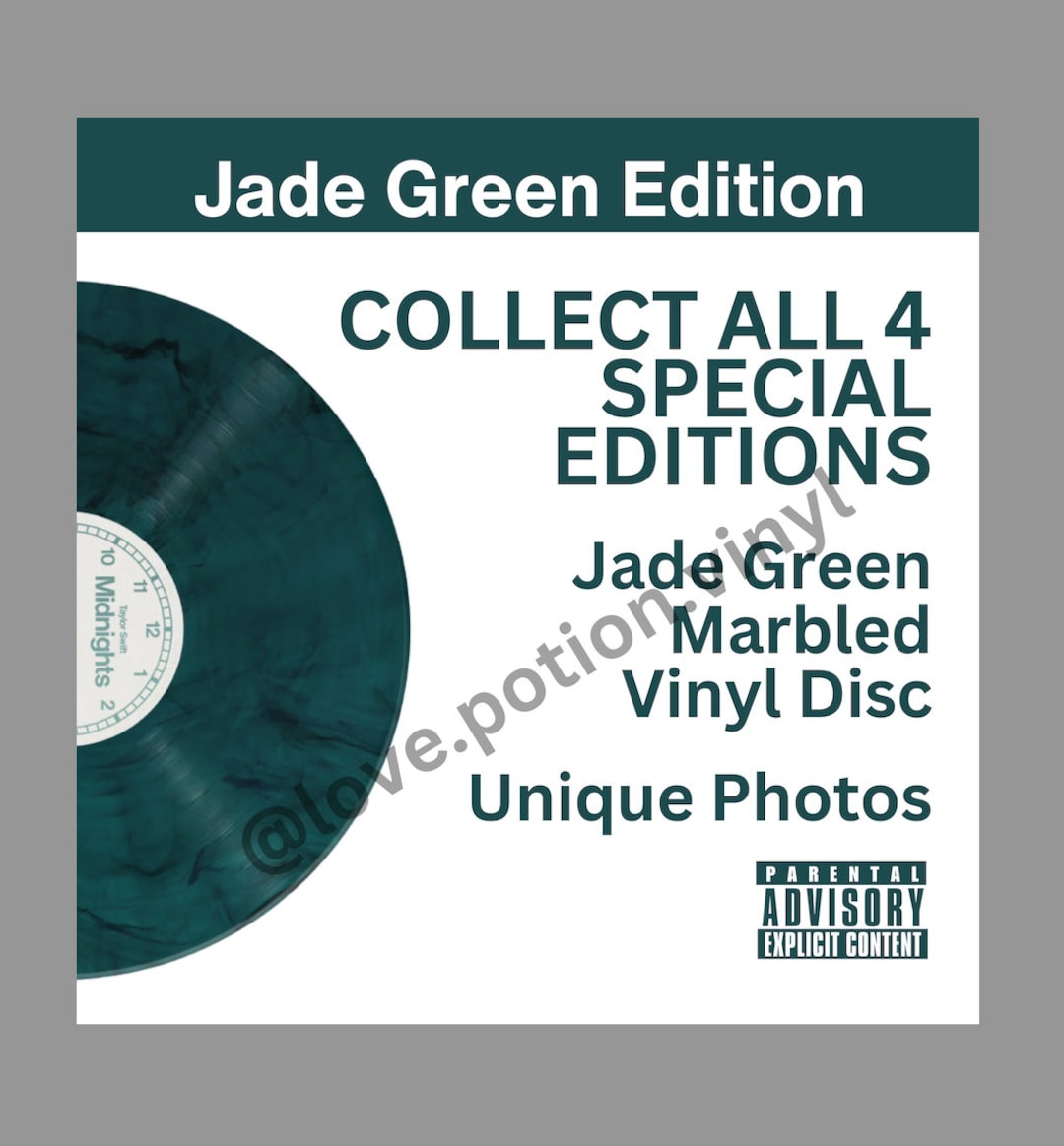 Jade Green Vinyl Hype Sticker Midnights Jade Green - Etsy
