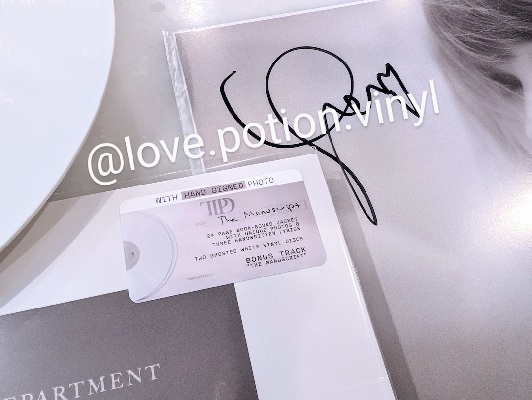 Signed Poets Vinyl Hype Sticker, Replica Hype Sticker, Vinyl Record ...