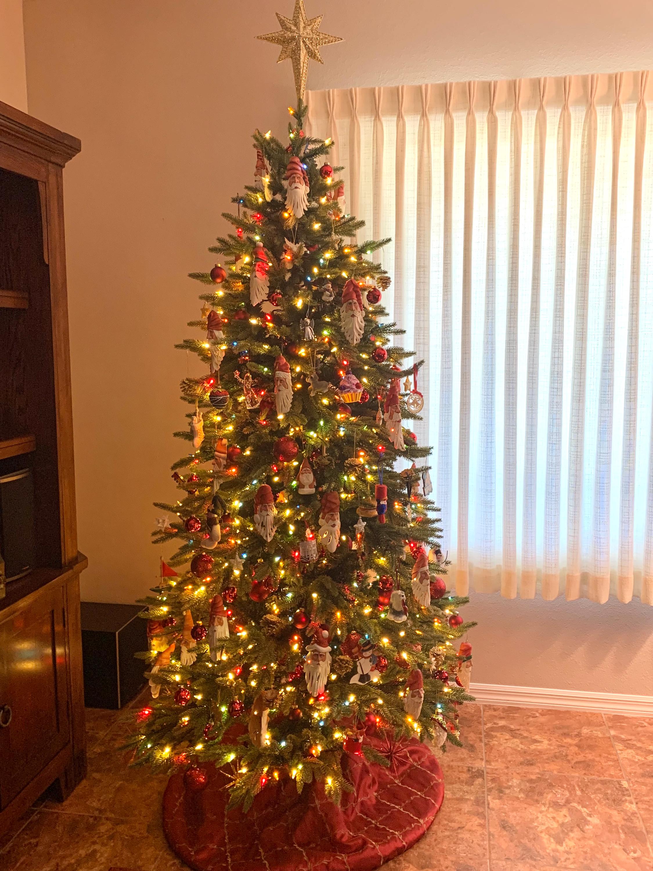 Hand Carved Santa Ornament - Etsy