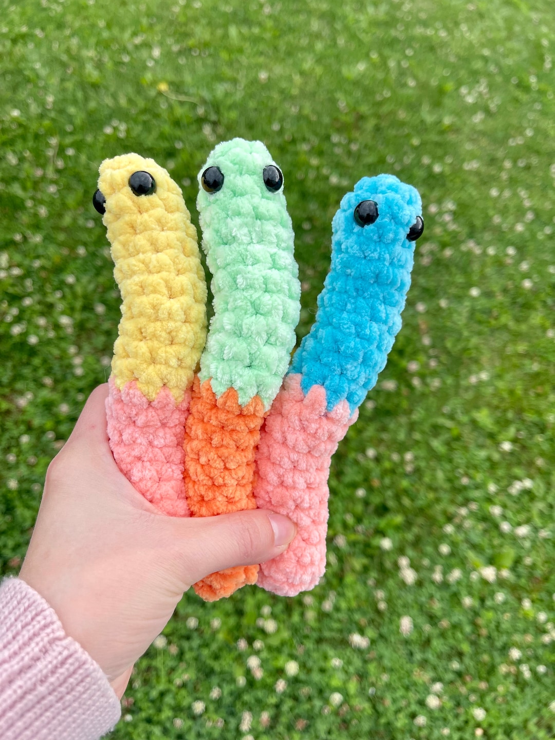 Crochet Gummy Worm | Stuffed Animal | Amigurumi | Handmade | Plushie ...