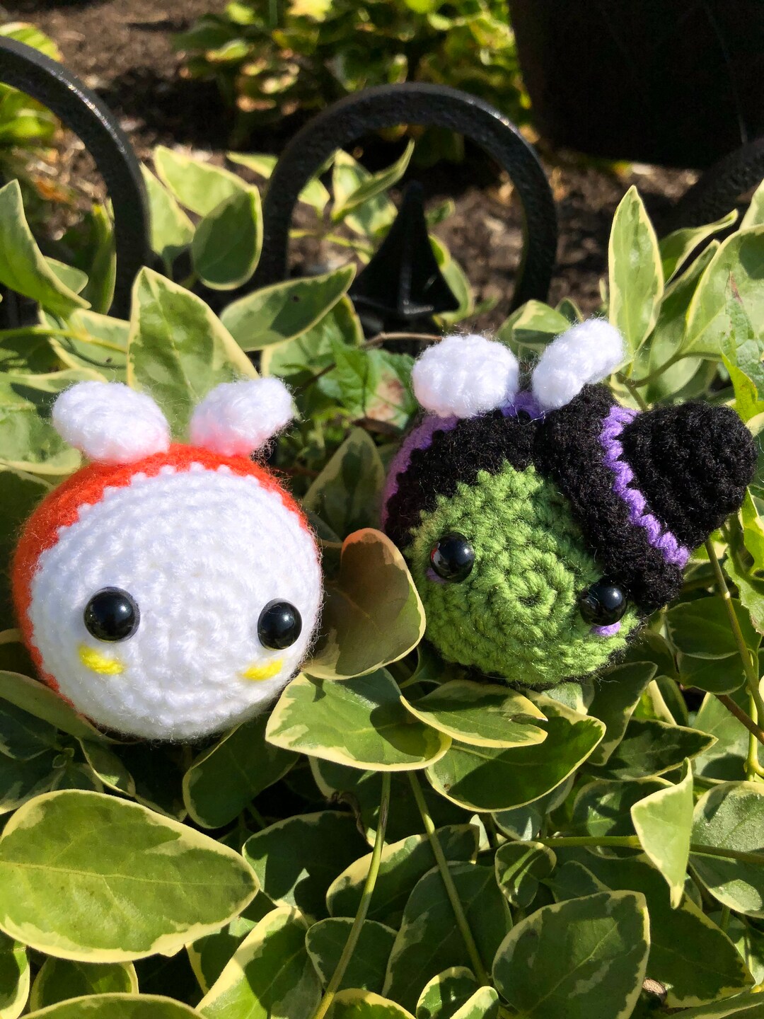 Crochet Candy Corn and Witch Bumble Bee Halloween Handmade Spooky ...