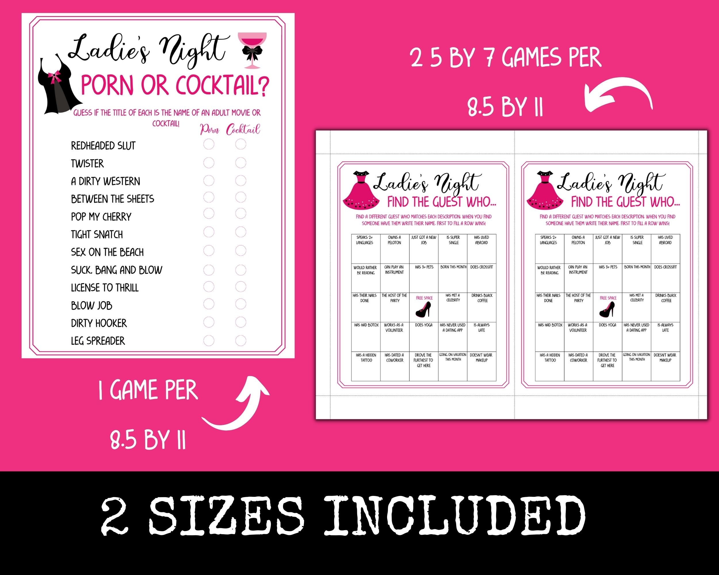 Ladies' Night Game Bundle, Fun Party Games, Girl Night Out, Singles ...