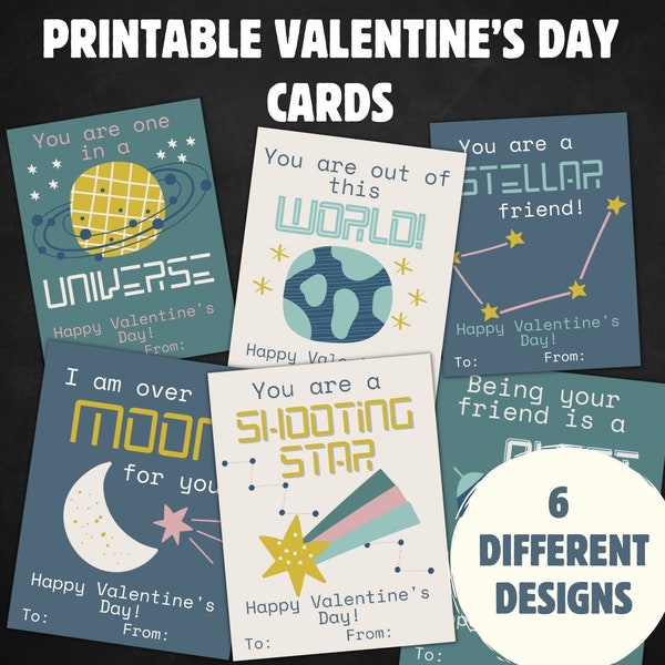 Space Valentine - Etsy