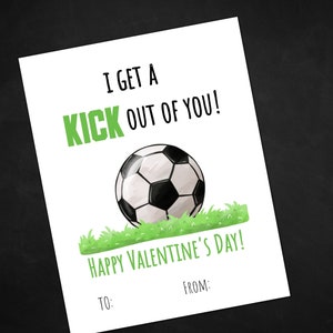 Printable Sports Valentine's Day Cards, Valentines Card for Kids ...