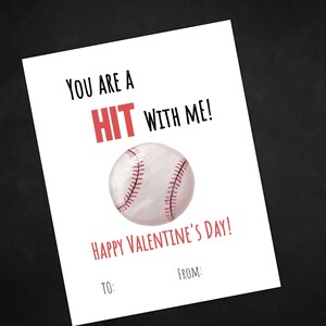 Printable Sports Valentine's Day Cards, Valentines Card for Kids ...
