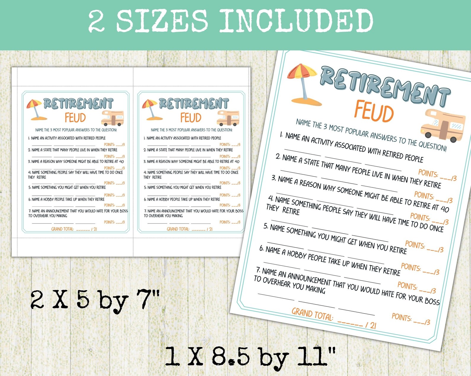 Retirement Feud Game, Fun Retirement Party Games, Retirement Party Fun ...