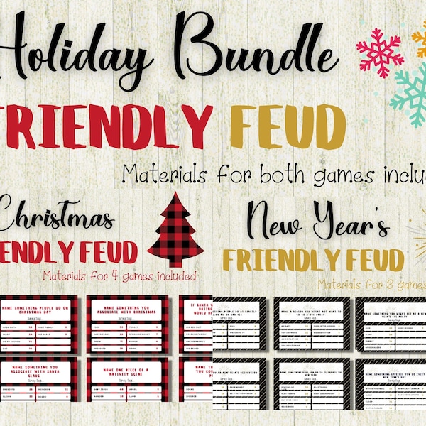 Christmas Family Feud - Etsy