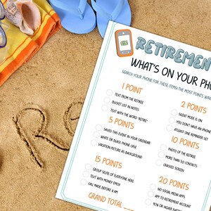 Retirement What's on Your Phone Game, Fun Retirement Party Games ...