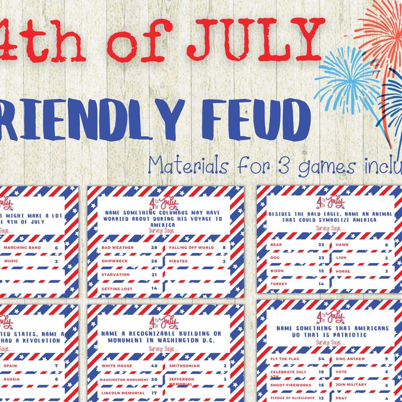 4th of July Games - Etsy