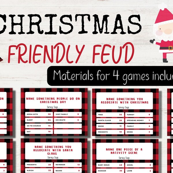 Christmas Family Feud - Etsy