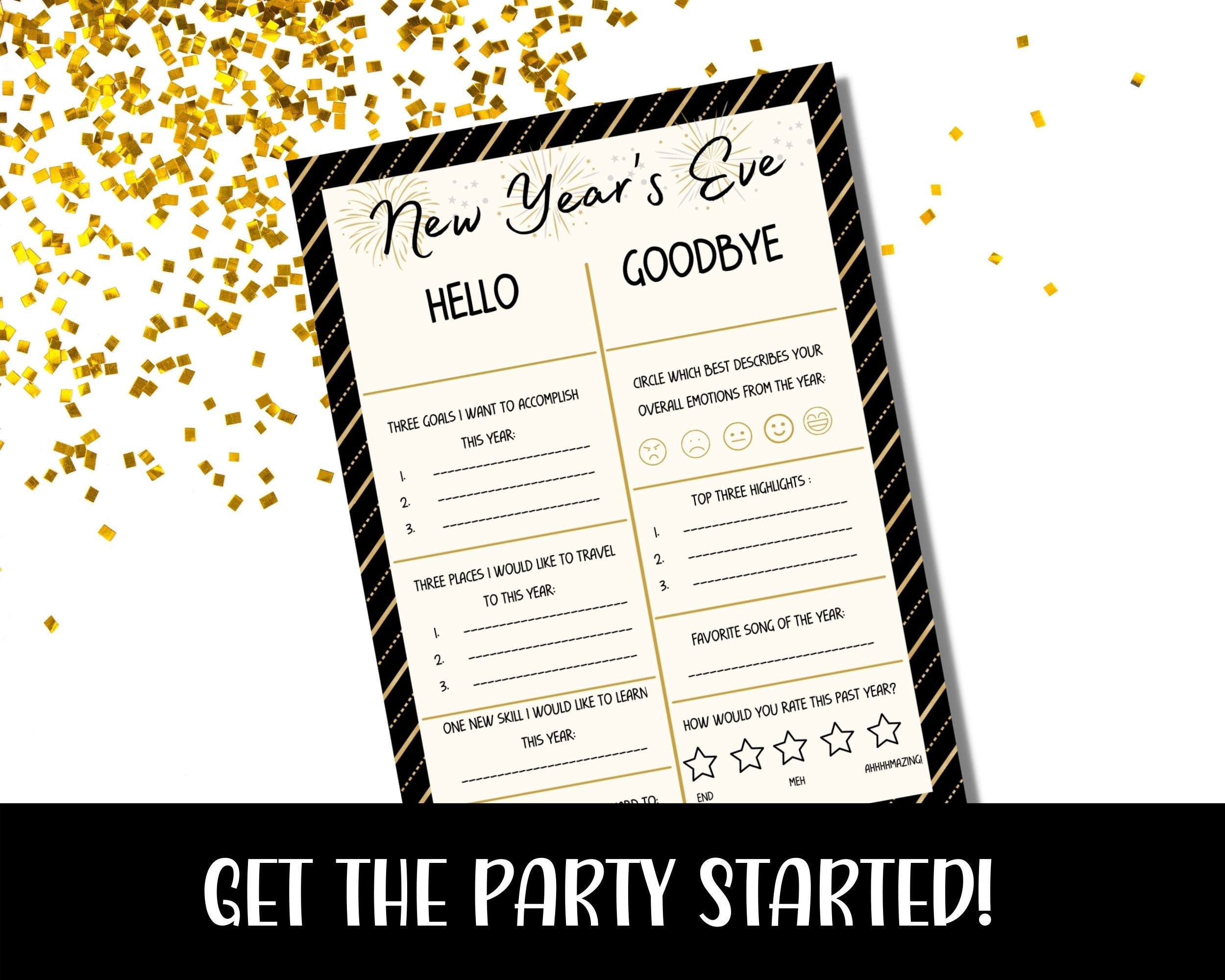 New Years Eve Party Games New Year Game Bundle New - Etsy