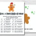 Christmas Roll A Gingerbread Man Dice Game, Christmas Dice Game, Family ...