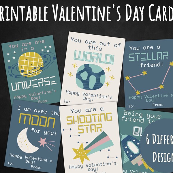 Space Valentine - Etsy