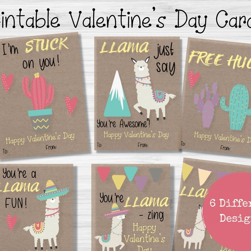 Llama Valentine Box - Etsy
